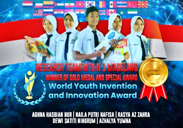 KEREN !!! Tim MTs N 1 Magelang Raih Medali Emas Riset Tingkat Internasional - BorobudurNews