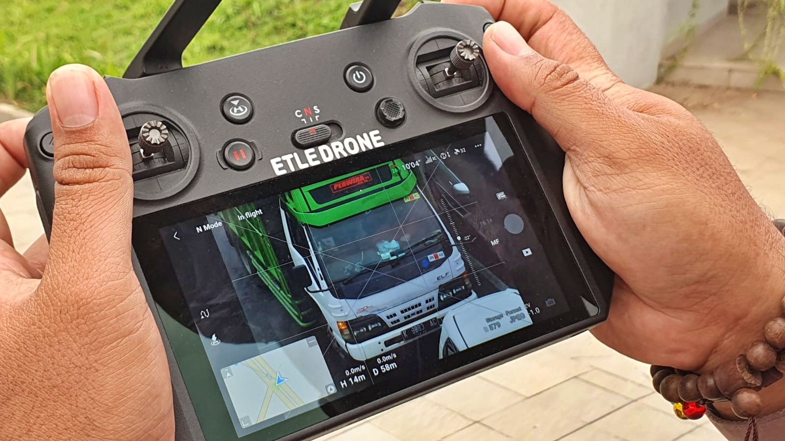 Tilang ETLE Gunakan Drone Diuji Coba di Titik Palbapang Mungkid Magelang Oleh Polisi - BorobudurNews