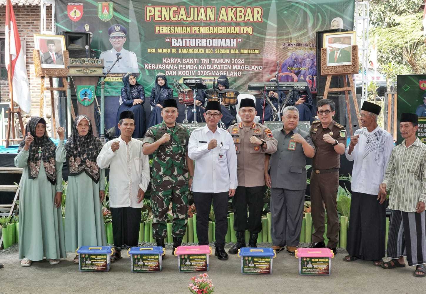Hasil Karya Bakti TNI Tahun 2024 Di Secang Diresmikan PJ Bupati Magelang - BorobudurNews