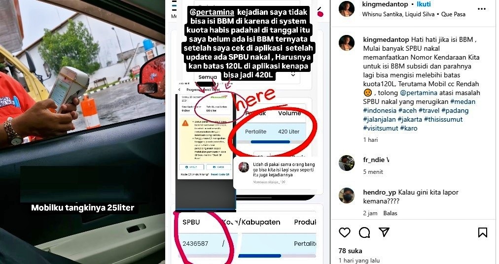 VIRAL !! Gagal Isi Pertalite di SPBU, Data MyPertamina Dipakai Orang Lain Beli 420 Liter ...