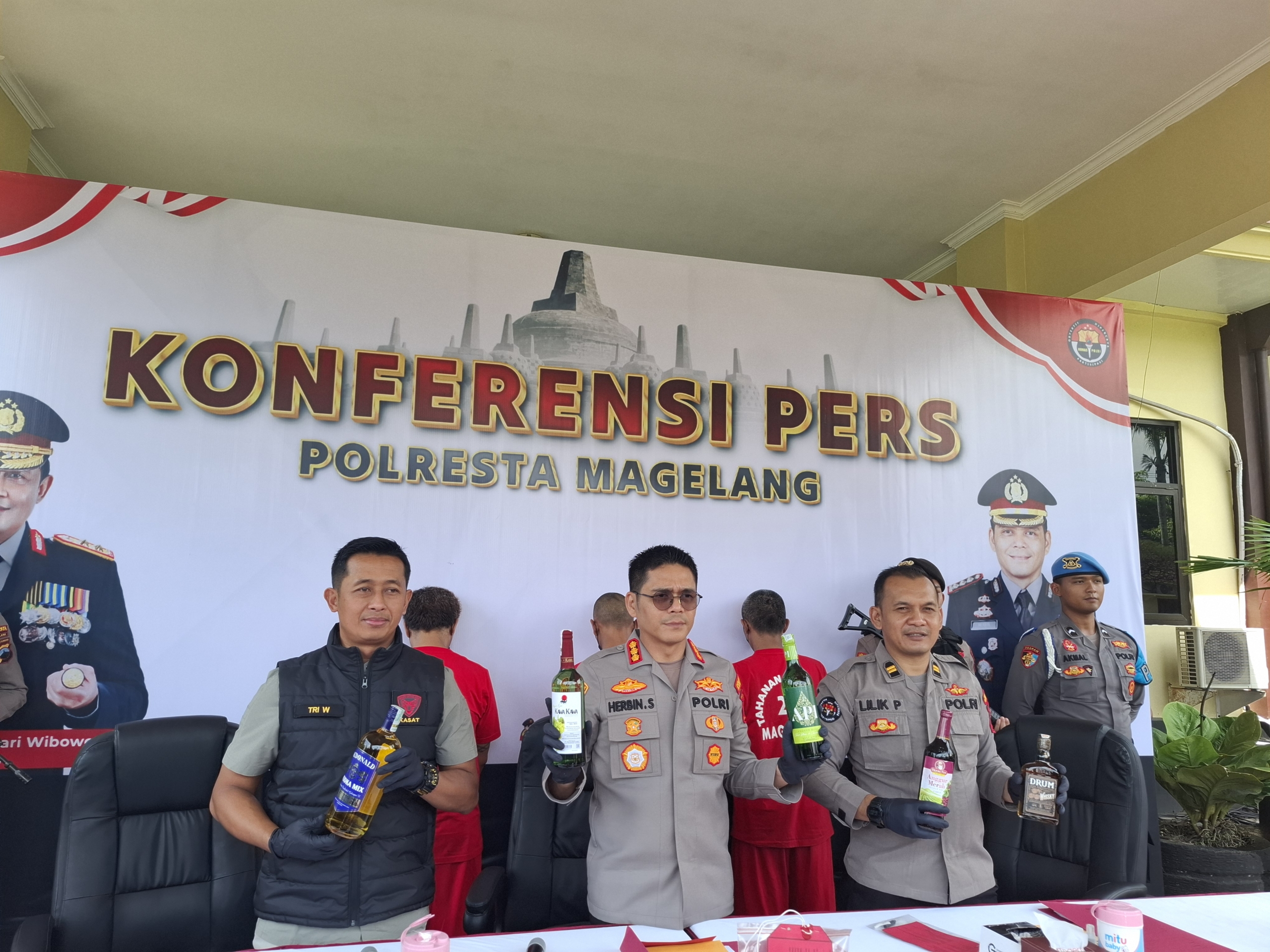 Sepanjang Januari 2025,Polresta Magelang Sita 512 Botol Miras dan 4 ...