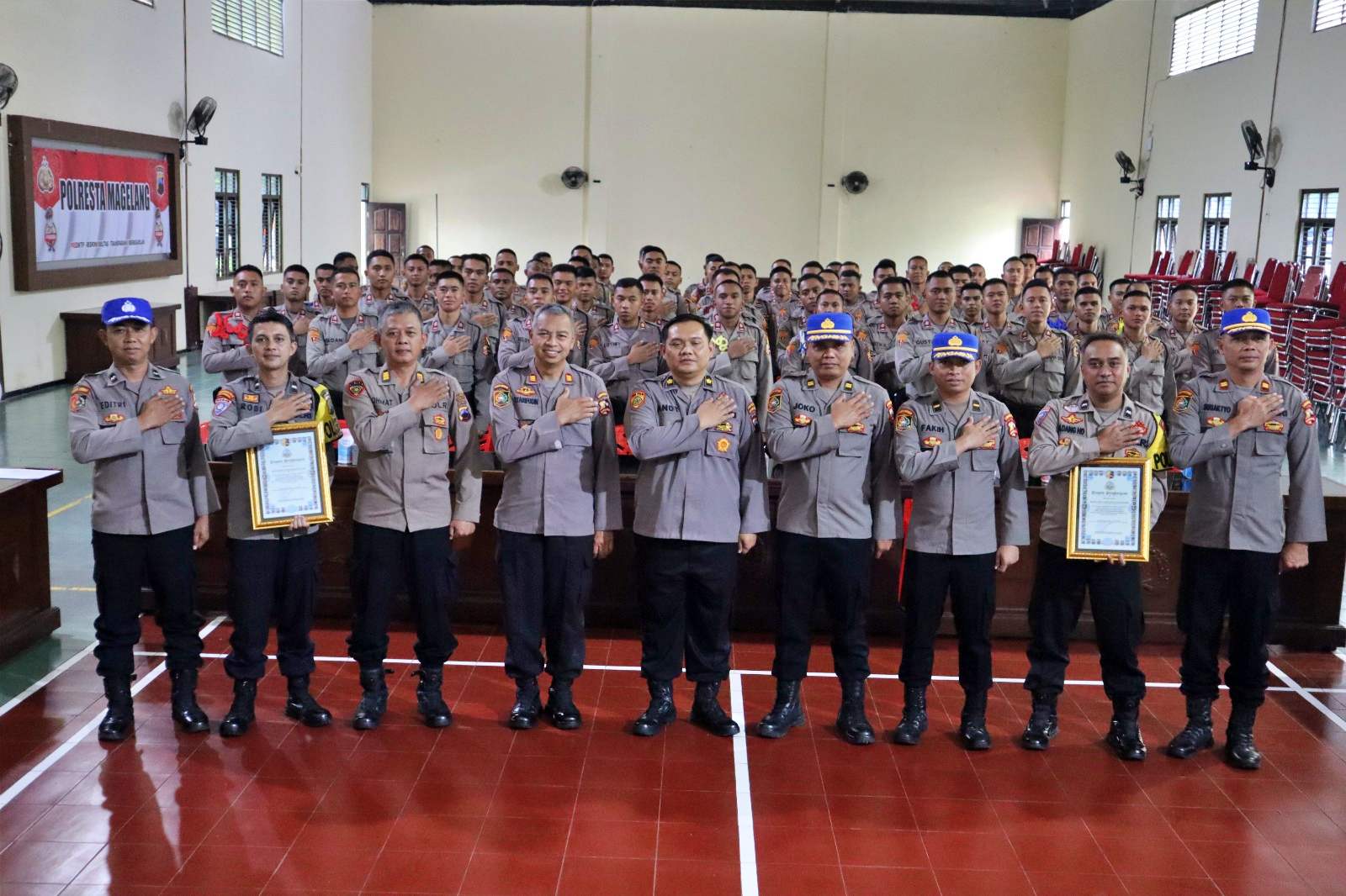 Polresta Magelang Lepas 77 Siswa Latja Diktuk Bakomsus Polri TA 2025 ...